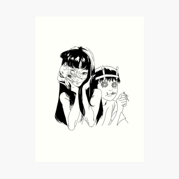 "Junji Ito - Tomie & Souichi" Art Print for Sale by Slaurenx | Redbubble