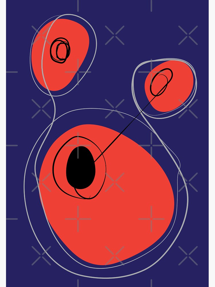 "Spacehopping Dehydration - Abstract " Sticker by lidiaranns-art ...