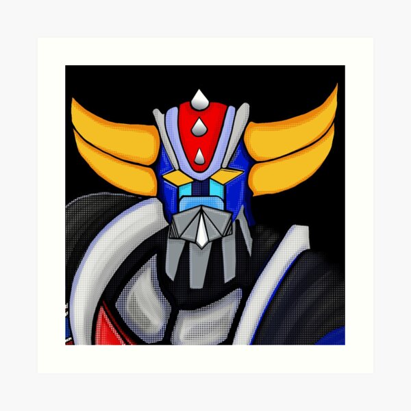 "goldorak, grendizer face portrait" Art Print by Lighvision | Redbubble
