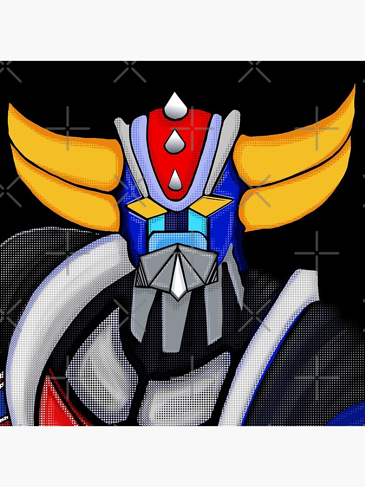 "goldorak, grendizer face portrait" Art Print by Lighvision | Redbubble
