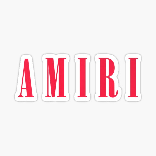 "this is my amiri}!!fashion2022 " Sticker for Sale by evieguad | Redbubble
