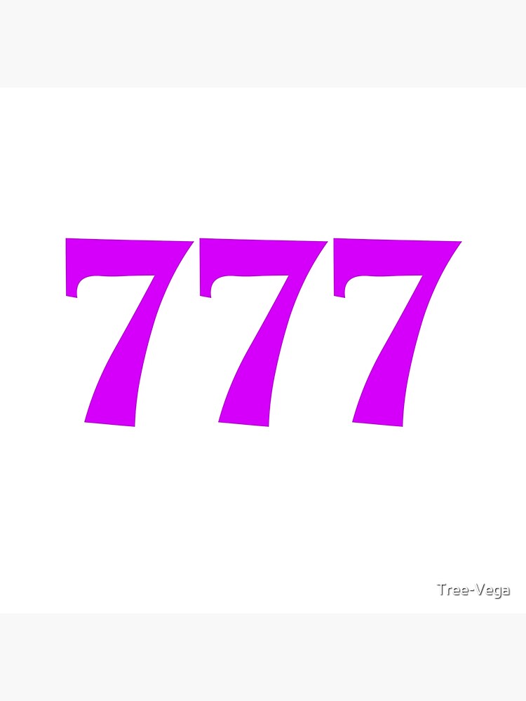 "777 angel number" Poster for Sale by Tree-Vega | Redbubble