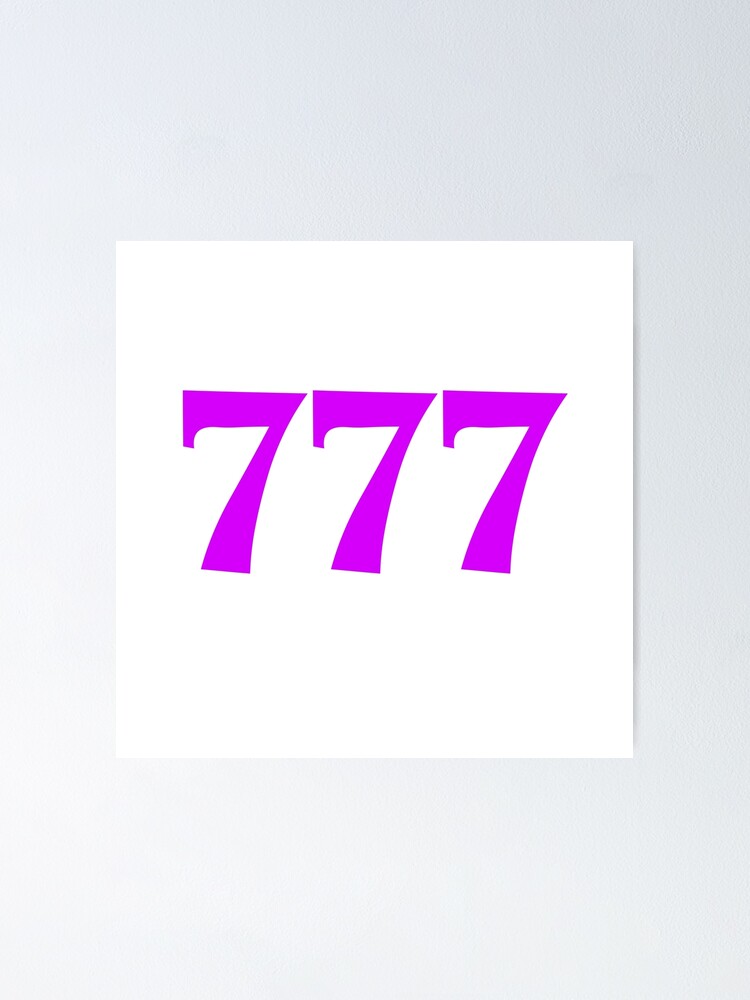 "777 angel number" Poster for Sale by Tree-Vega | Redbubble