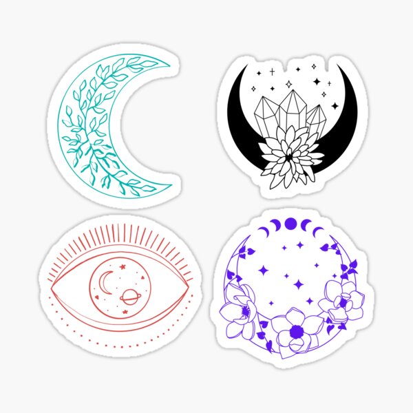 "Moon Pack 2" Sticker for Sale by EllaImpera | Redbubble