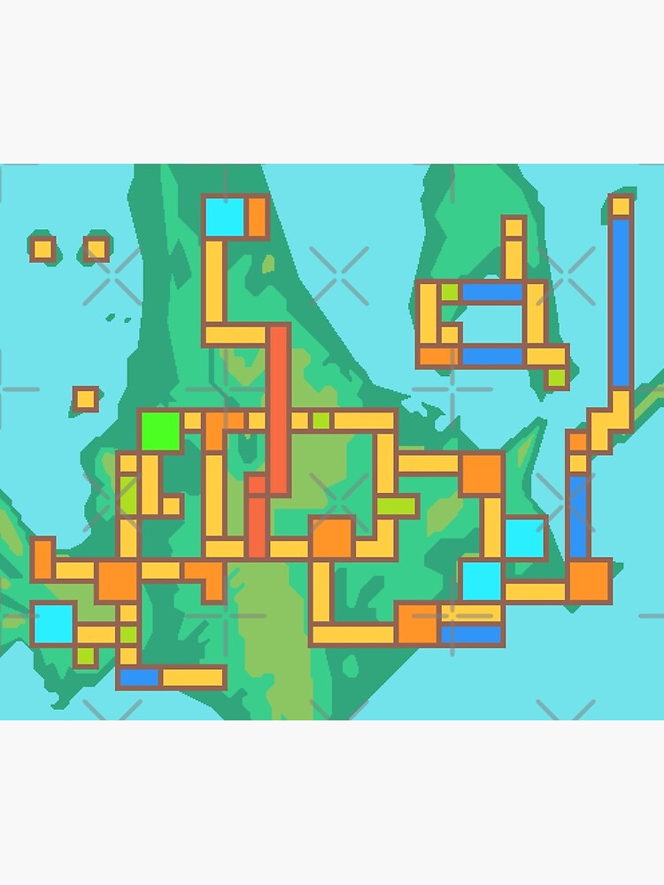 "Sinnoh Map" Poster for Sale by Biochao | Redbubble