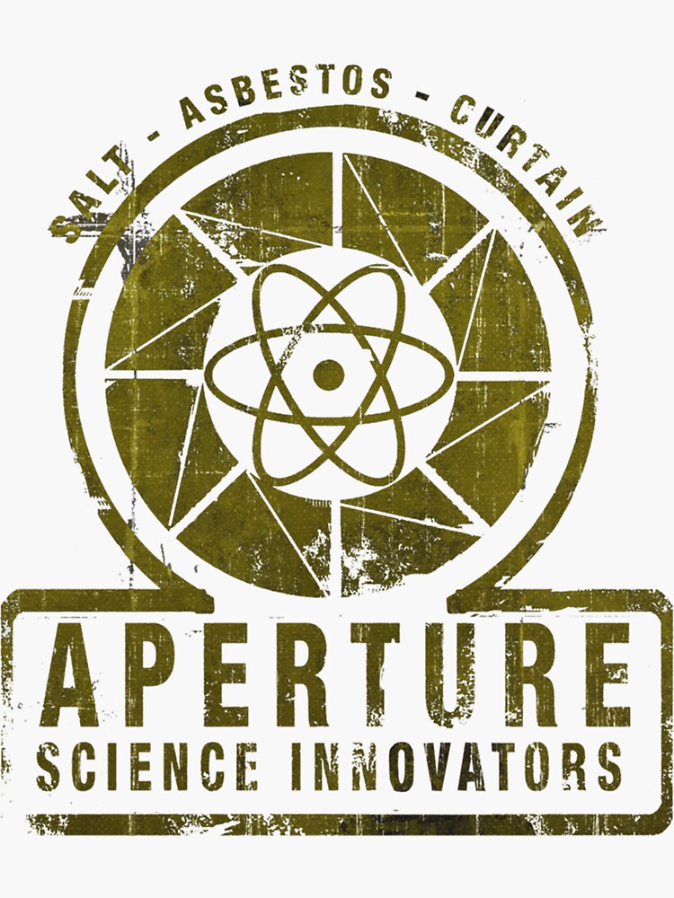"Aperture Science" Sticker for Sale by Lantern-BRS | Redbubble