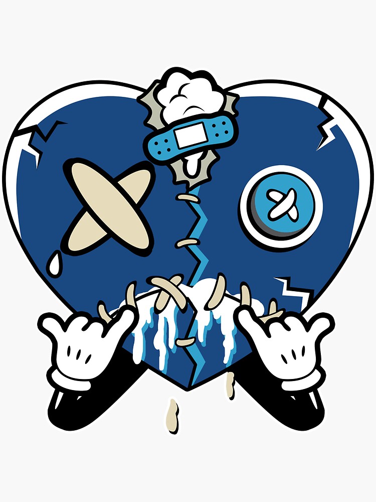 Pegatina «Heart Face Travis Scott x Fragment x Air Jordan 1 High» de ...