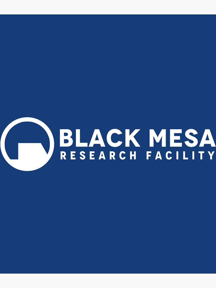 "Black Mesa Research Facility Logo inspired by Half Life " Poster by Lantern-BRS | Redbubble