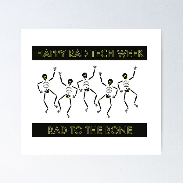 "Happy Rad Tech Week" Poster for Sale by GizzymoCreative | Redbubble