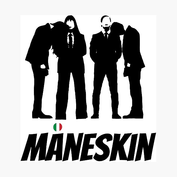 "Maneskin black logo" Photographic Print for Sale by ParnellGonzalez ...
