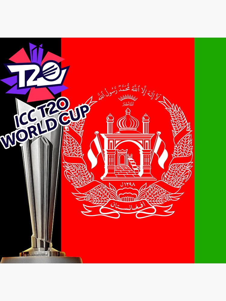 "ICC T20 Cricket World Cup 2021 Afghanistan" Sticker for Sale by ...