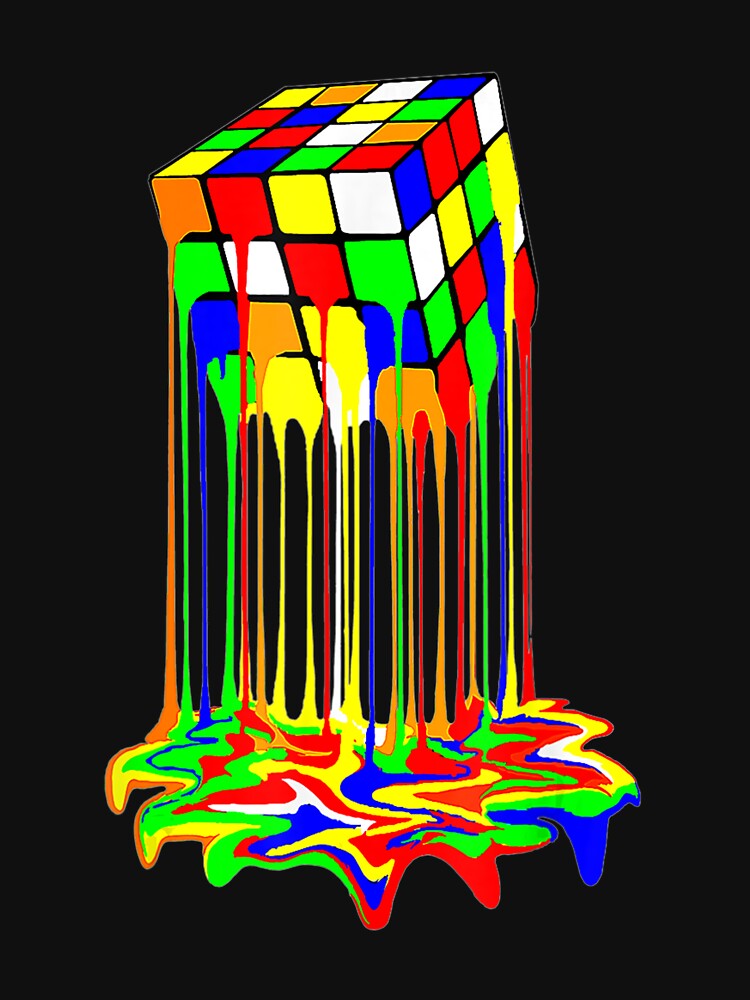 "Awesome Melting Rubix Rubics Cube" T-shirt for Sale by KatharinaKroll ...