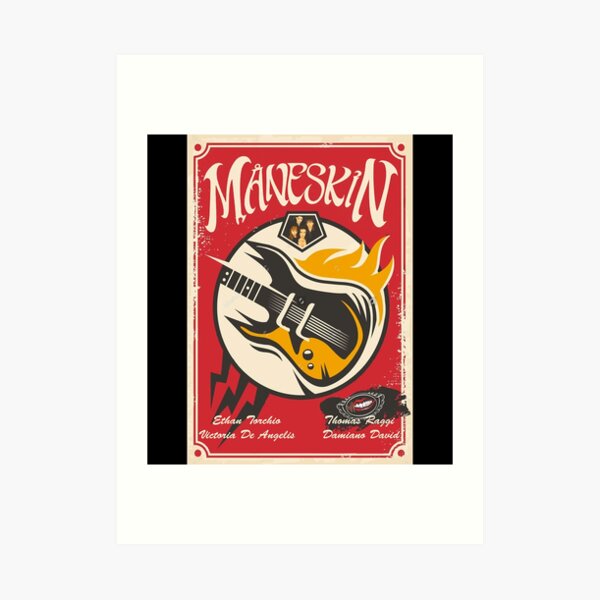 "Maneskin guitar symbol" Art Print for Sale by ParnellGonzalez | Redbubble