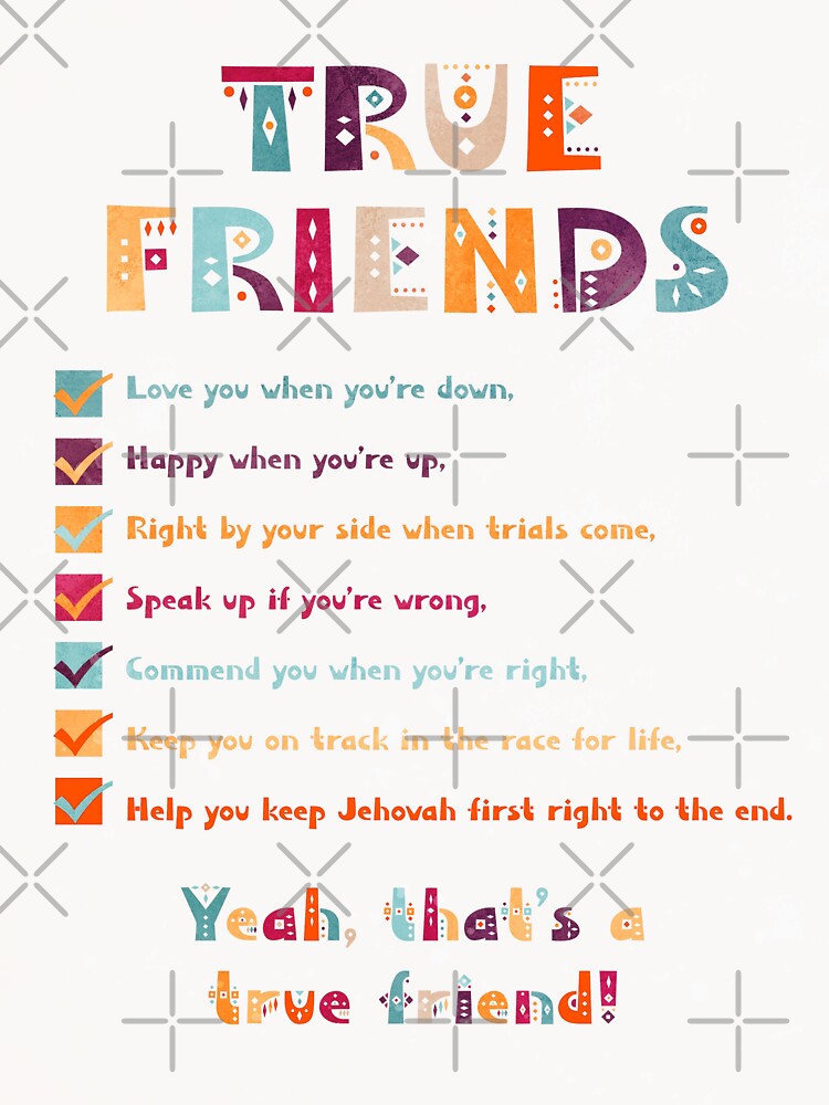 "TRUE FRIEND" Sticker for Sale by Paper Bee Gift Shop | Redbubble