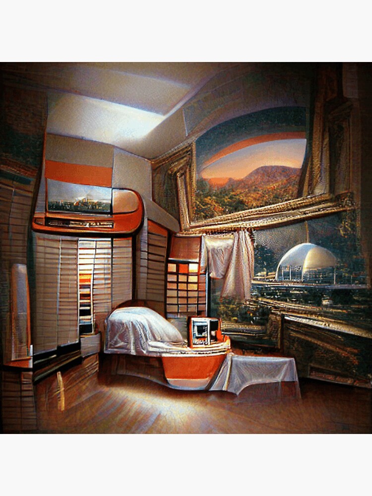 "25th Century Mars Outpost" Sticker for Sale by DMTTAPESFL | Redbubble