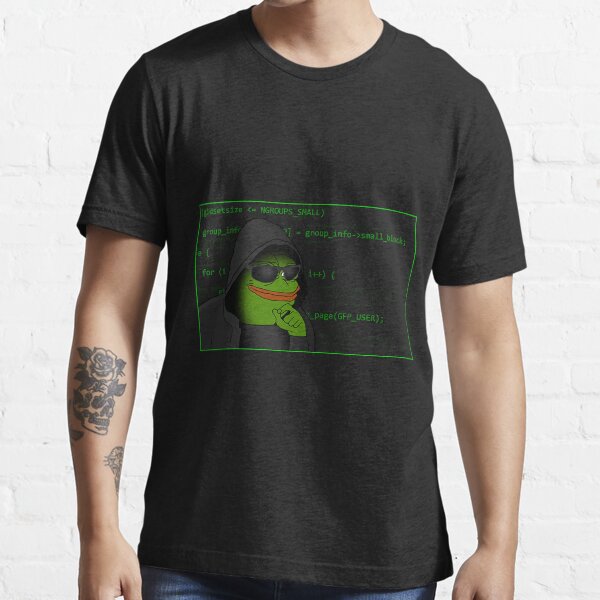 "Hacker Pepe" T-shirt by Weeev | Redbubble