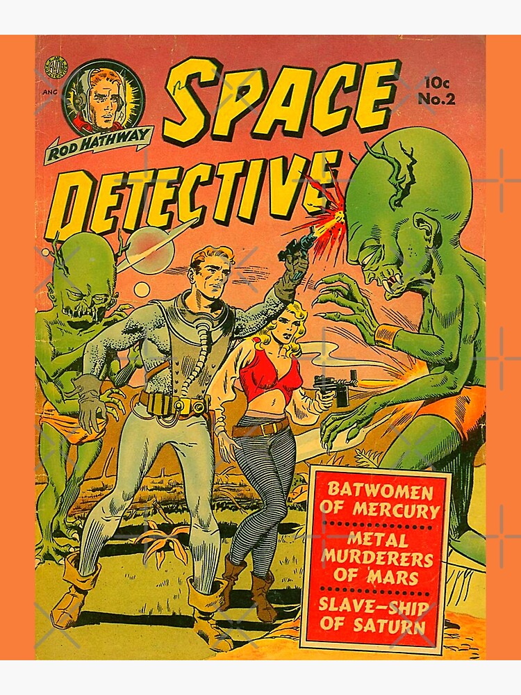 "Space Detective #2 - Vintage Retro Science Fiction Comic Book Cover ...