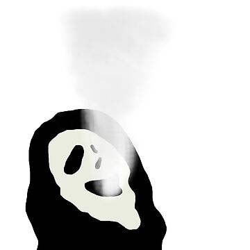 "Scream Mask Smoking" Sticker for Sale by SquaGear | Redbubble