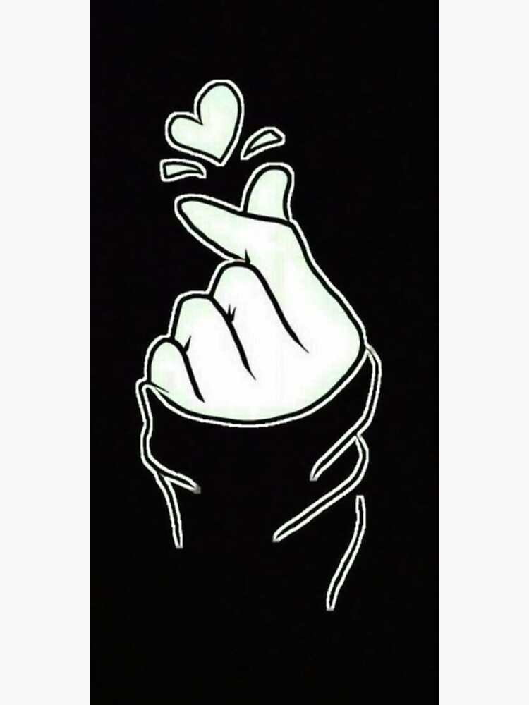 "Korean heart" Sticker for Sale by Julianacolombia | Redbubble