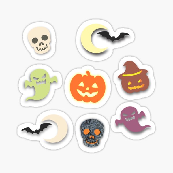 "Halloween Sticker Pack " Sticker for Sale by Unamax | Redbubble