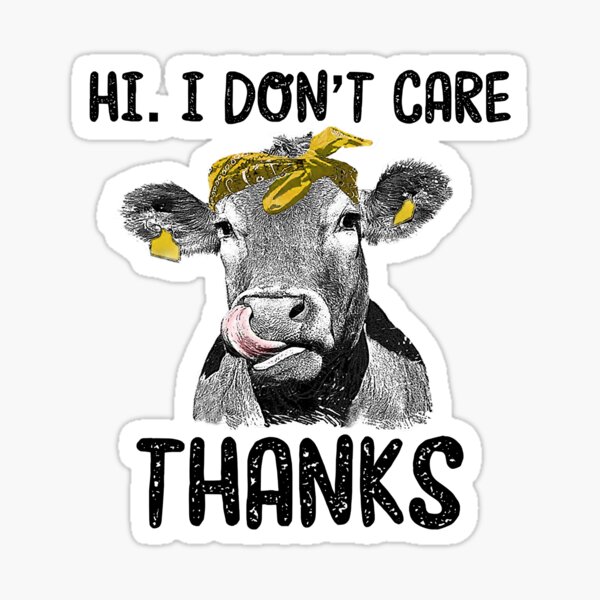 "Hi Cow Farm Ox Bull Cows Animal" Sticker for Sale by SkyCloudBlue ...