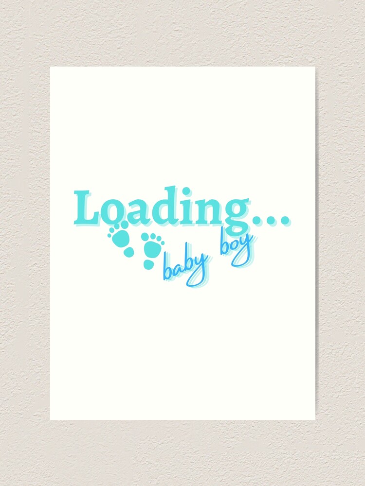 "Baby Boy loading logo" Art Print for Sale by ednedn | Redbubble