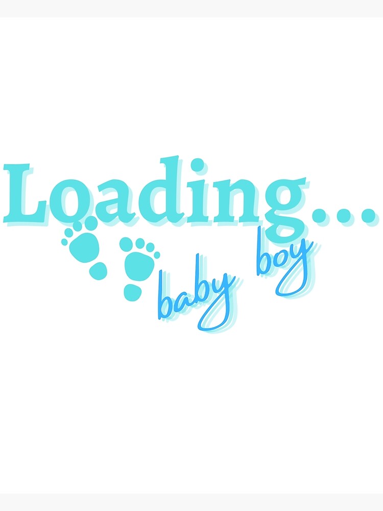"Baby Boy loading logo" Poster by ednedn | Redbubble