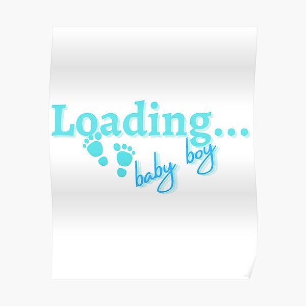 "Baby Boy loading logo" Poster by ednedn | Redbubble