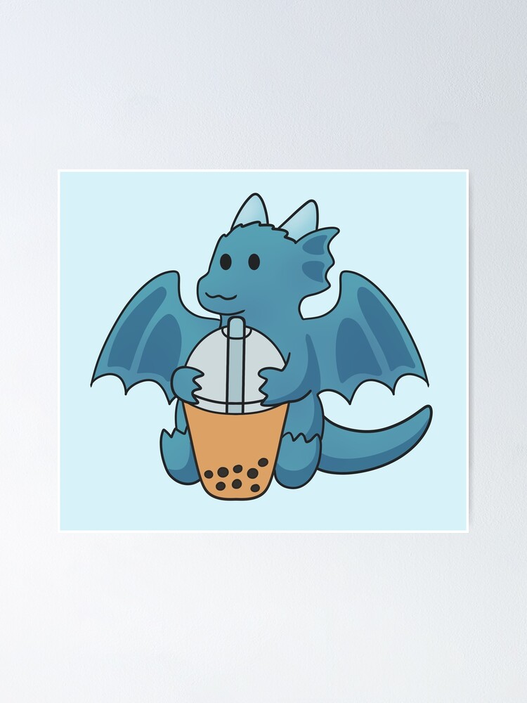 "Dragon Boba" Poster for Sale by BiscuitSnack | Redbubble