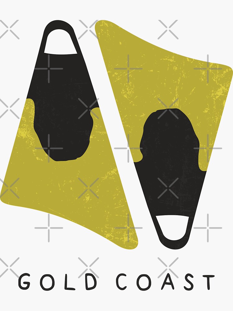 "BODYBOARD GOLD COAST" Sticker for Sale by boleteshop | Redbubble