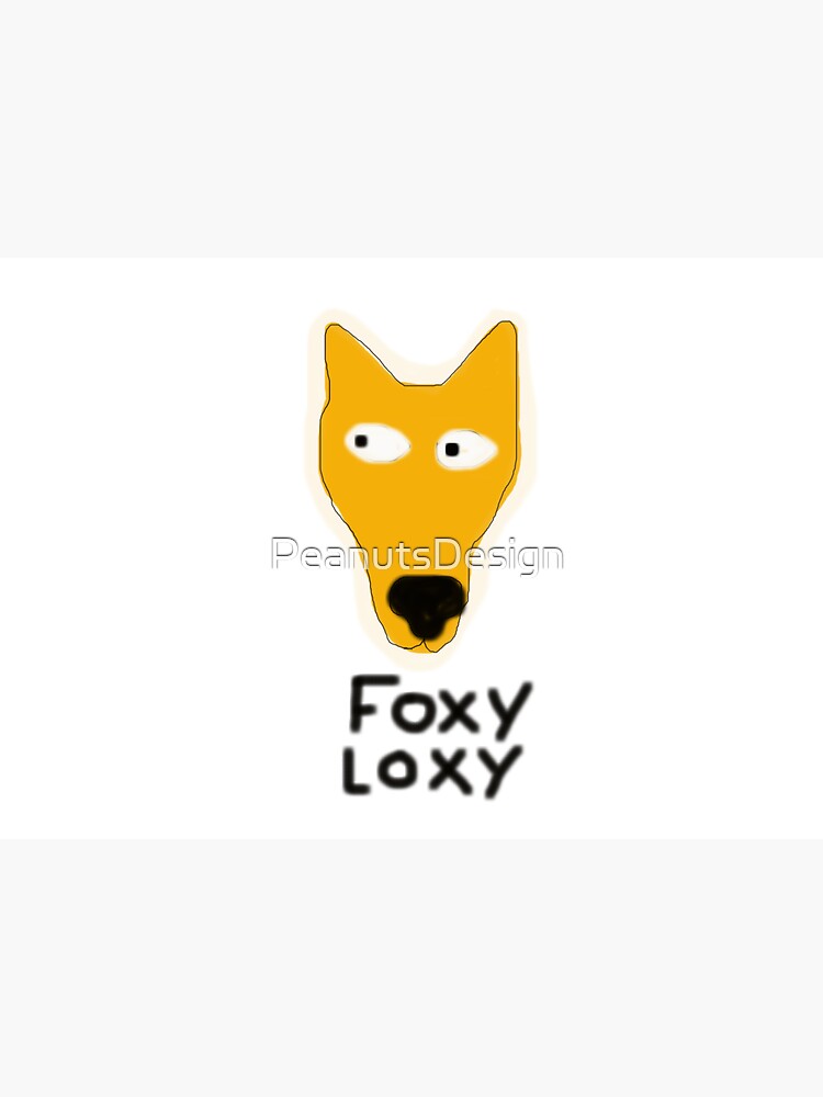 "Foxy " Sticker for Sale by PeanutsDesign | Redbubble