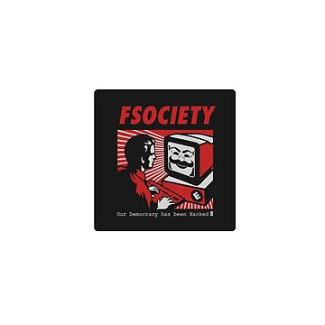 "FSOCIETY" Sticker for Sale by DriverShop | Redbubble