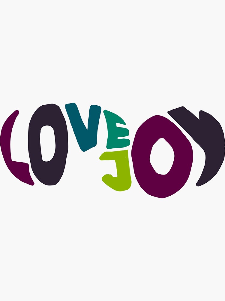 "Lovejoy logo autumn colours pebblebrain" Sticker for Sale by ruelia ...