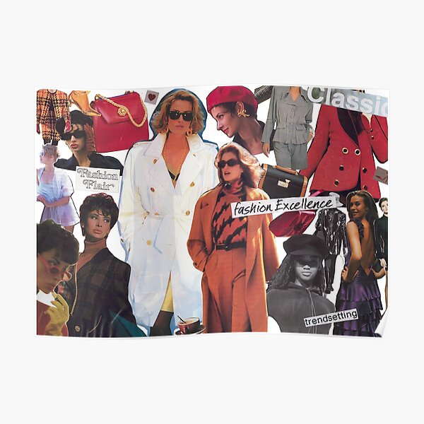 "Fashion Magazine Collage " Poster for Sale by justpencils | Redbubble