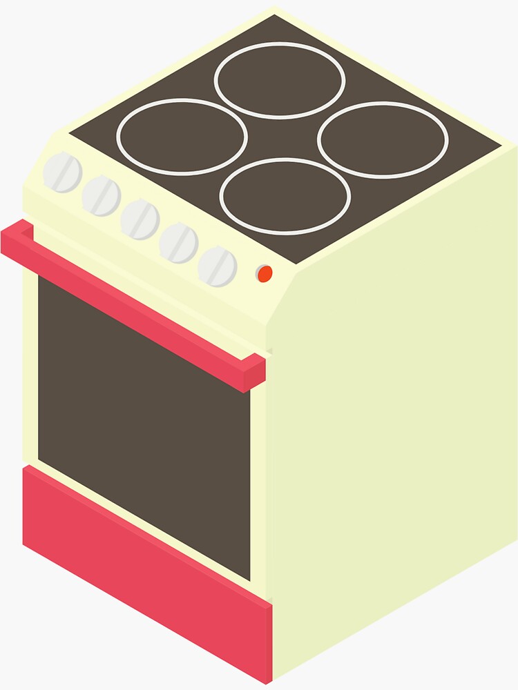 "Electric Stove Cooker" Sticker for Sale by swyftify | Redbubble