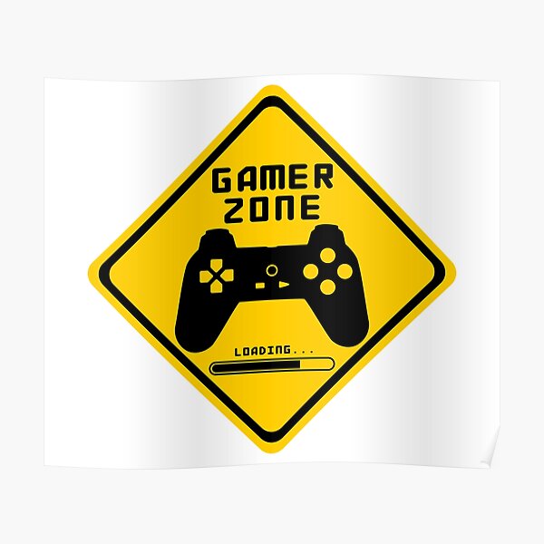"Gaming Remote Controller - Gamer Zone" Poster for Sale by flaneurbiri ...