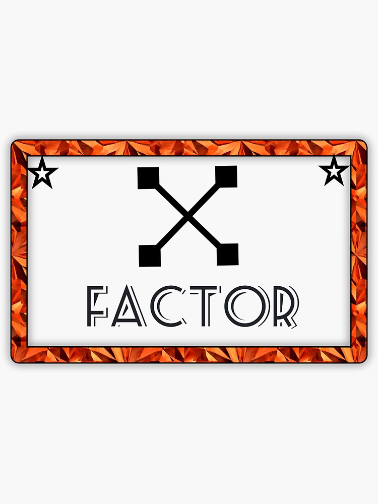 "X Factor" Sticker for Sale by Vishnu9654 | Redbubble