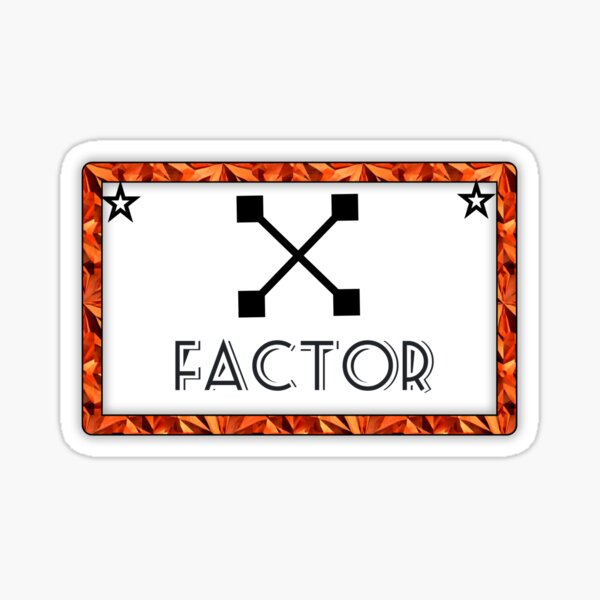 "X Factor" Sticker for Sale by Vishnu9654 | Redbubble