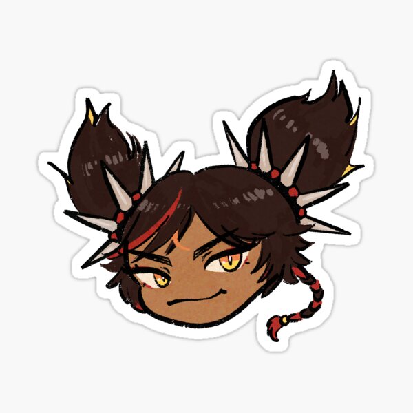 "Xinyan Genshin Impact chibi " Sticker for Sale by Shycl0ud | Redbubble