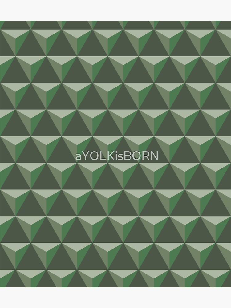 "3D and 2D Triangle pattern" Sticker for Sale by aYOLKisBORN | Redbubble