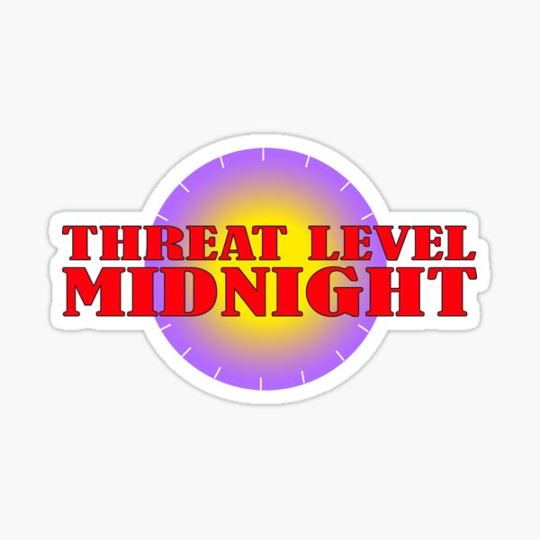 Threat Level Midnight Stickers | Redbubble