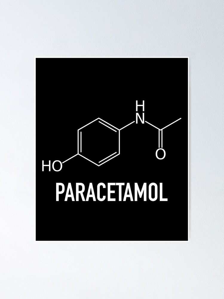 "Paracetamol molecule" Poster for Sale by Tangoflow | Redbubble