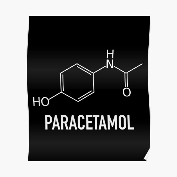 "Paracetamol molecule" Poster for Sale by Tangoflow | Redbubble