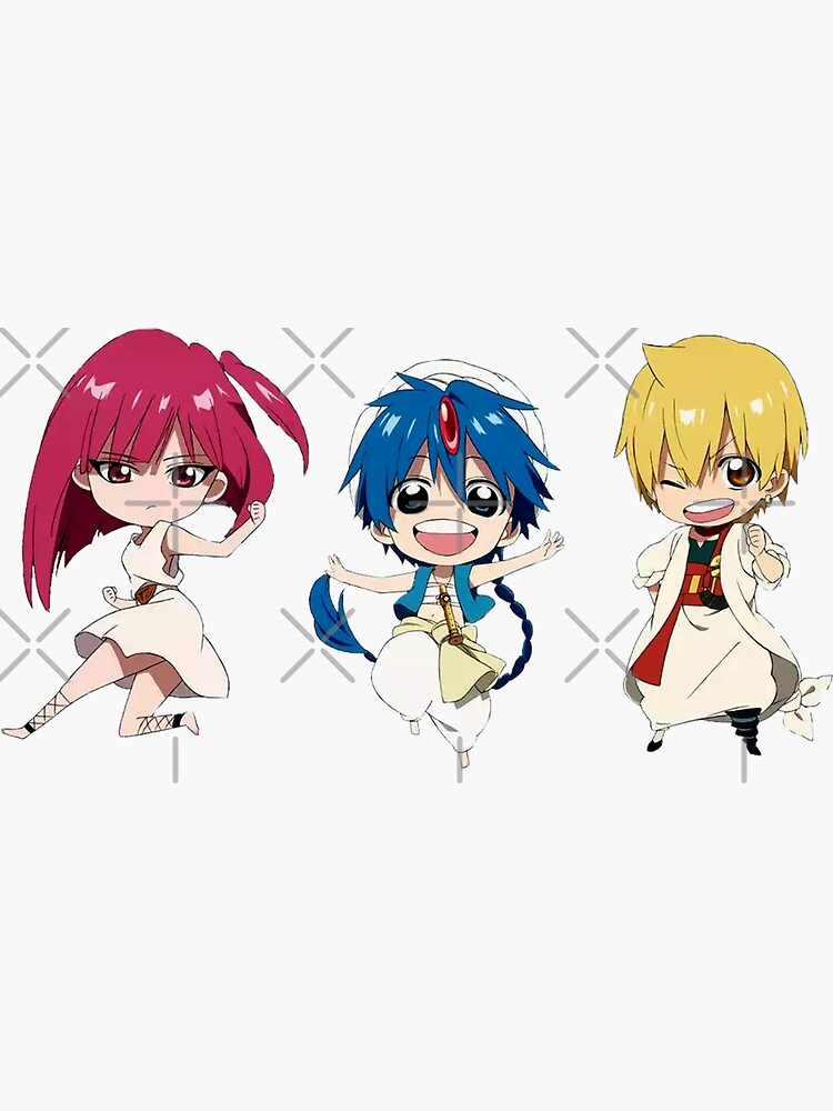 "chibi magi" Sticker for Sale by Maidoaria | Redbubble