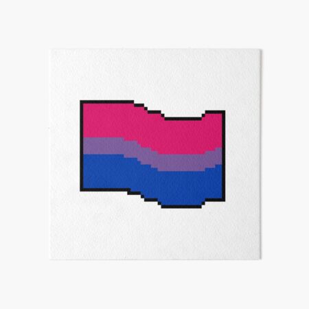 "Bisexual Bi Pride Flag Pixel Art" Art Board Print by Valentine145 ...