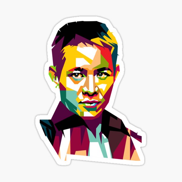 "Jet Li" Sticker for Sale by MaknaArtwork | Redbubble