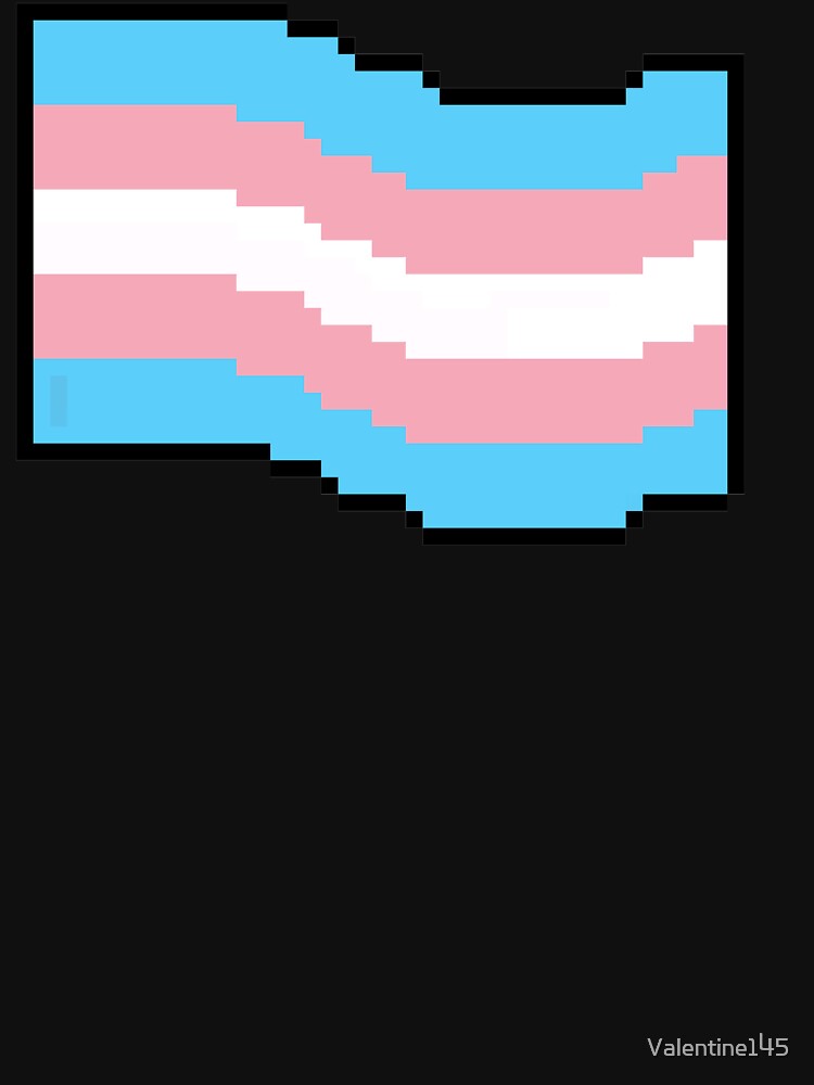 "Transgender Trans Pride Flag Pixel Art" T-shirt for Sale by ...