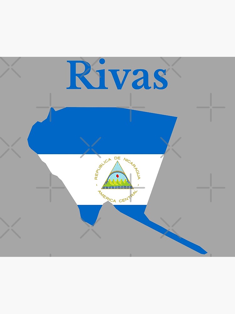Póster «Diseño de Mapa del Departamento de Rivas, Nicaragua.» de ...