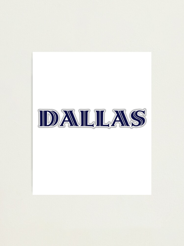 "DALLAS - Namensschild für DALLAS im römischen Stil in Blau" Fotodruck ...