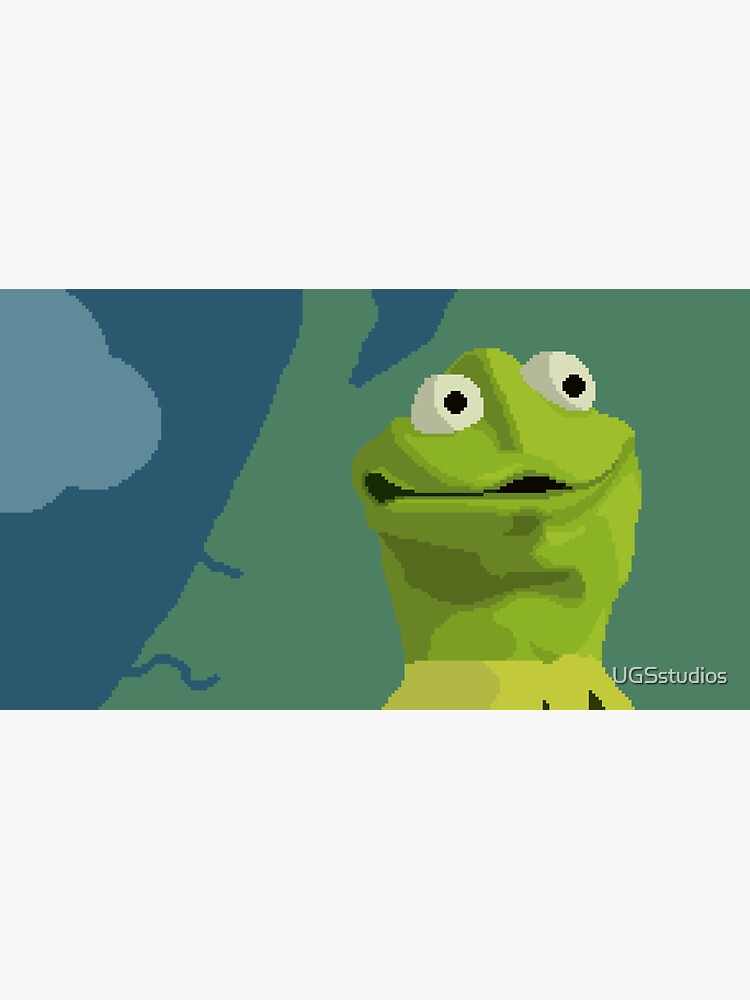 "Kermit meme - Pixel art" Sticker for Sale by UGSstudios | Redbubble
